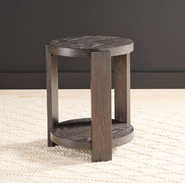 Rabbet McCollum Solid Wood Three Leg End Table with Storage | Wayfair